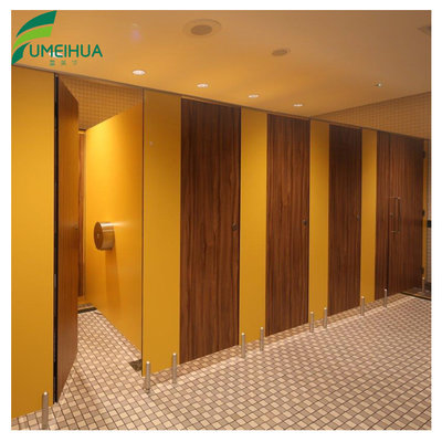 plain and wood grain color phenolic resin  compact Laminate Resin Waterproof HPL Toilet Partition