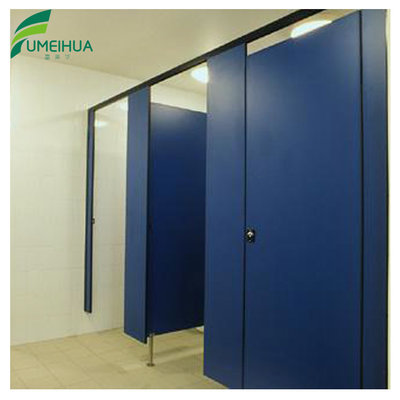 2 years warranty glossy finish hpl toilet cubicle partition without top rail