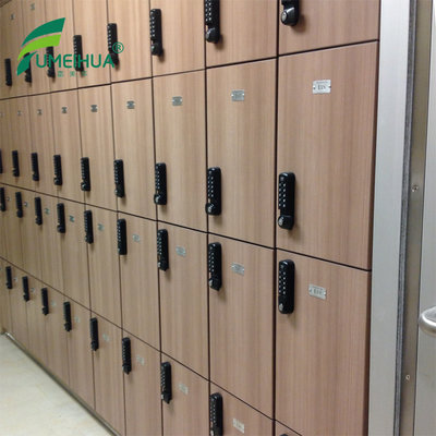 12mm thickness Water Resistant HPL 15 Door HPL Gym Locker with Hook