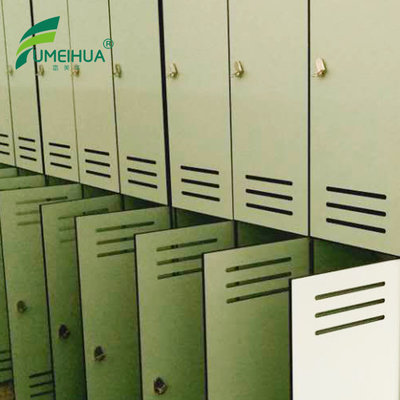 12mm thickness Water Resistant HPL 15 Door HPL Gym Locker with Hook