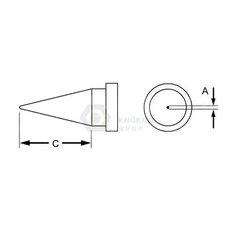 China Weller LT1 Round Soldering Tip for WSD81, WSP80 Iron - 0.010" x 0.43" supplier