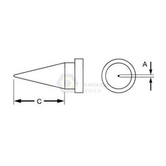 China Weller LTS Round Soldering Tip for WSD81,WSP80 Iron - 0.016" x 0.79" supplier