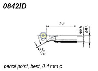 China ERSADUR 0842ID IDLF Long-Life Soldering Tip for ANALOG 60/60A,ANALOG 80/80A,DIGITAL 2000A supplier