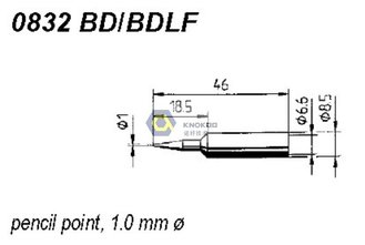 China ERSADUR 0832BD BDLF Long-Life Soldering Tip for ANALOG 60/60A,ANALOG 80/80A,DIGITAL 2000A supplier