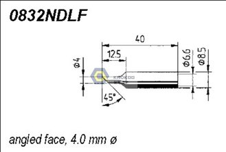 China ERSADUR 0832NDLF Long-Life Soldering Tip for ANALOG 60/60A,ANALOG 80/80A,DIGITAL 2000A supplier