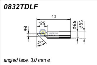 China ERSADUR 0832TDLF Long-Life Soldering Tip for ANALOG 60/60A,ANALOG 80/80A,DIGITAL 2000A supplier