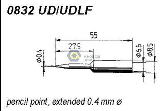 China ERSADUR 0832UD UDLF Long-Life Soldering Tip for ANALOG 60/60A,ANALOG 80/80A,DIGITAL 2000A supplier