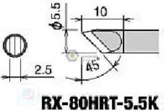 China Goot RX-80HRT-5.5K soldering tips for Goot RX-802AS,RX-852AS soldering station supplier