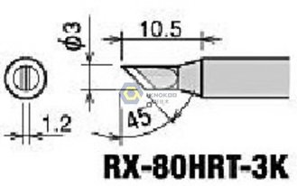 China Goot RX-80HRT-3K soldering tips for Goot RX-802AS,RX-852AS soldering station supplier