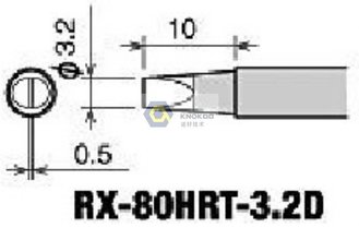 China Goot RX-80HRT-3.2D soldering tips for Goot RX-802AS,RX-852AS soldering station supplier