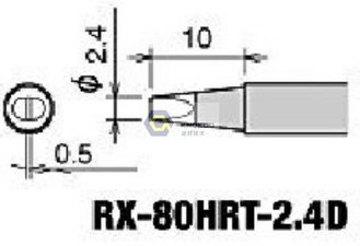 China Goot RX-80HRT-2.4D soldering tips for Goot RX-802AS,RX-852AS soldering station supplier