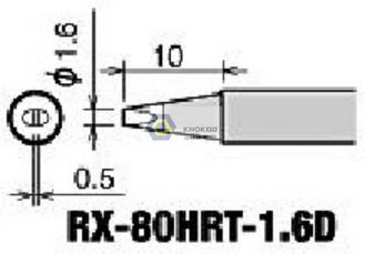 China Goot RX-80HRT-1.6D soldering tips for Goot RX-802AS,RX-852AS soldering station supplier