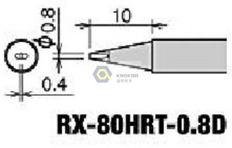 China Goot RX-80HRT-0.8D soldering tips for Goot RX-802AS,RX-852AS soldering station supplier