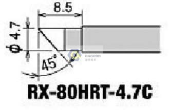 China Goot RX-80HRT-4.7C soldering tips for Goot RX-802AS,RX-852AS soldering station supplier