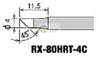 China Goot RX-80HRT-4C soldering tips for Goot RX-802AS,RX-852AS soldering station supplier