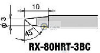 China Goot RX-80HRT-3BC soldering tips for Goot RX-802AS,RX-852AS soldering station supplier