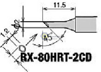 China Goot RX-80HRT-2CD soldering tips for Goot RX-802AS,RX-852AS soldering station supplier