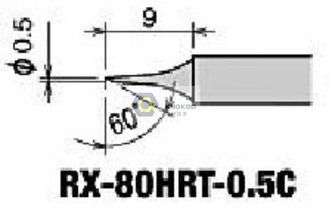 China Goot RX-80HRT-0.5C soldering tips for Goot RX-802AS,RX-852AS soldering station supplier