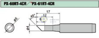 China Goot PX-60RT-4CR Soldering Iron Tip for PX-501AS,PX-601AS,PX-701AS,PX-711AS,CXR-31/41 supplier