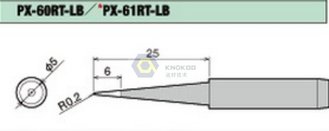 China Goot PX-60RT-LB Soldering Iron Tip for PX-501AS,PX-601AS,PX-701AS,PX-711AS,CXR-31/41 supplier