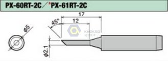 China Goot PX-60RT-2C Soldering Iron Tip for GOOT PX-501AS,PX-601AS,PX-701AS,PX-711AS,CXR-31/41 supplier