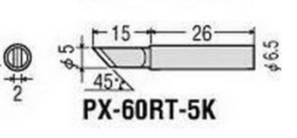 China Goot PX-60RT-5K Soldering Iron Tip for PX-501AS,PX-601AS,PX-701AS,PX-711AS,CXR-31/41 supplier