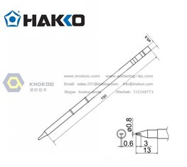 China Hakko Soldering tips T12-DL08,Solder tips for Hakko soldering station FX951/FX952, FM2028/FM2027/FX9501 soldering iron supplier