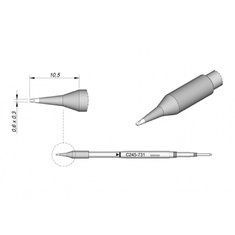 China JBC soldering tips C245731, welding bit C245-731 copper solder tips for JBC T245 handpiece supplier