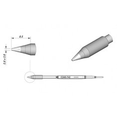 China JBC soldering tips C245742, welding bit C245-742 copper solder tips for JBC T245 handpiece supplier