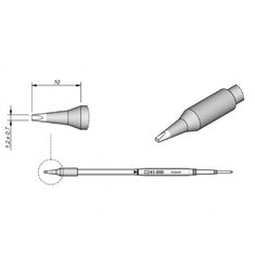 China JBC soldering tips C245806, welding bit C245-806 copper solder tips for JBC T245 handpiece supplier