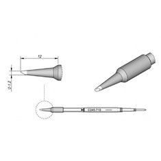 China JBC soldering tips C245710, welding bit C245-710 copper solder tips for JBC T245 handpiece supplier