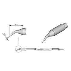 China JBC soldering tips C245029, welding bit C245-029 copper solder tips for JBC T245 handpiece supplier