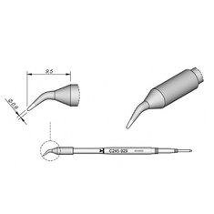 China JBC soldering tips C245929, welding bit C245-929 copper solder tips for JBC T245 handpiece supplier
