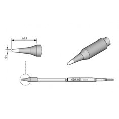 China JBC soldering tips C245803, welding bit C245-803 copper solder tips for JBC T245 handpiece supplier