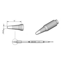 China JBC soldering tips C245933, welding bit C245-933 copper solder tips for JBC T245 handpiece supplier