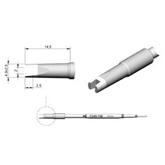China JBC soldering tips C245758, welding bit C245-758 copper solder tips for JBC T245 handpiece supplier