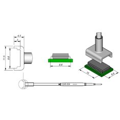 China JBC soldering tips C245304, welding bit C245-304 copper solder tips for JBC T245 handpiece supplier
