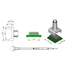 China JBC soldering tips C245305, welding bit C245-305 copper solder tips for JBC T245 handpiece supplier