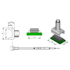 China JBC soldering tips C245222, welding bit C245-222 copper solder tips for JBC T245 handpiece supplier