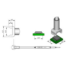 China JBC soldering tips C245303, welding bit C245-303 copper solder tips for JBC T245 handpiece supplier