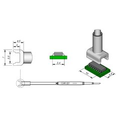 China JBC soldering tips C245221, welding bit C245-221 copper solder tips for JBC T245 handpiece supplier
