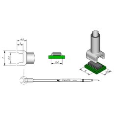 China JBC soldering tips C245250, welding bit C245-250 copper solder tips for JBC T245 handpiece supplier