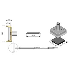 China JBC soldering tips C245227, welding bit C245-227 copper solder tips for JBC T245 handpiece supplier