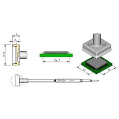 China JBC soldering tips C245224, welding bit C245-224 copper solder tips for JBC T245 handpiece supplier