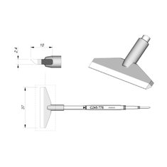 China JBC soldering tips C245776, welding bit C245-776 copper solder tips for JBC T245 handpiece supplier