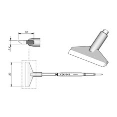 China JBC soldering tips C245949, welding bit C245-949 copper solder tips for JBC T245 handpiece supplier
