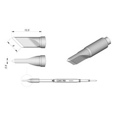 China JBC soldering tips C245765, welding bit C245-765 copper solder tips for JBC T245 handpiece supplier