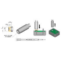 China JBC soldering tips C245053, welding bit C245-053 copper solder tips for JBC T245 handpiece supplier