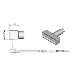 China JBC soldering tips C245311, welding bit C245-311 copper solder tips for JBC T245 handpiece supplier