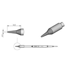 China JBC soldering tips C245119, welding bit C245-119 copper solder tips for JBC T245 handpiece supplier